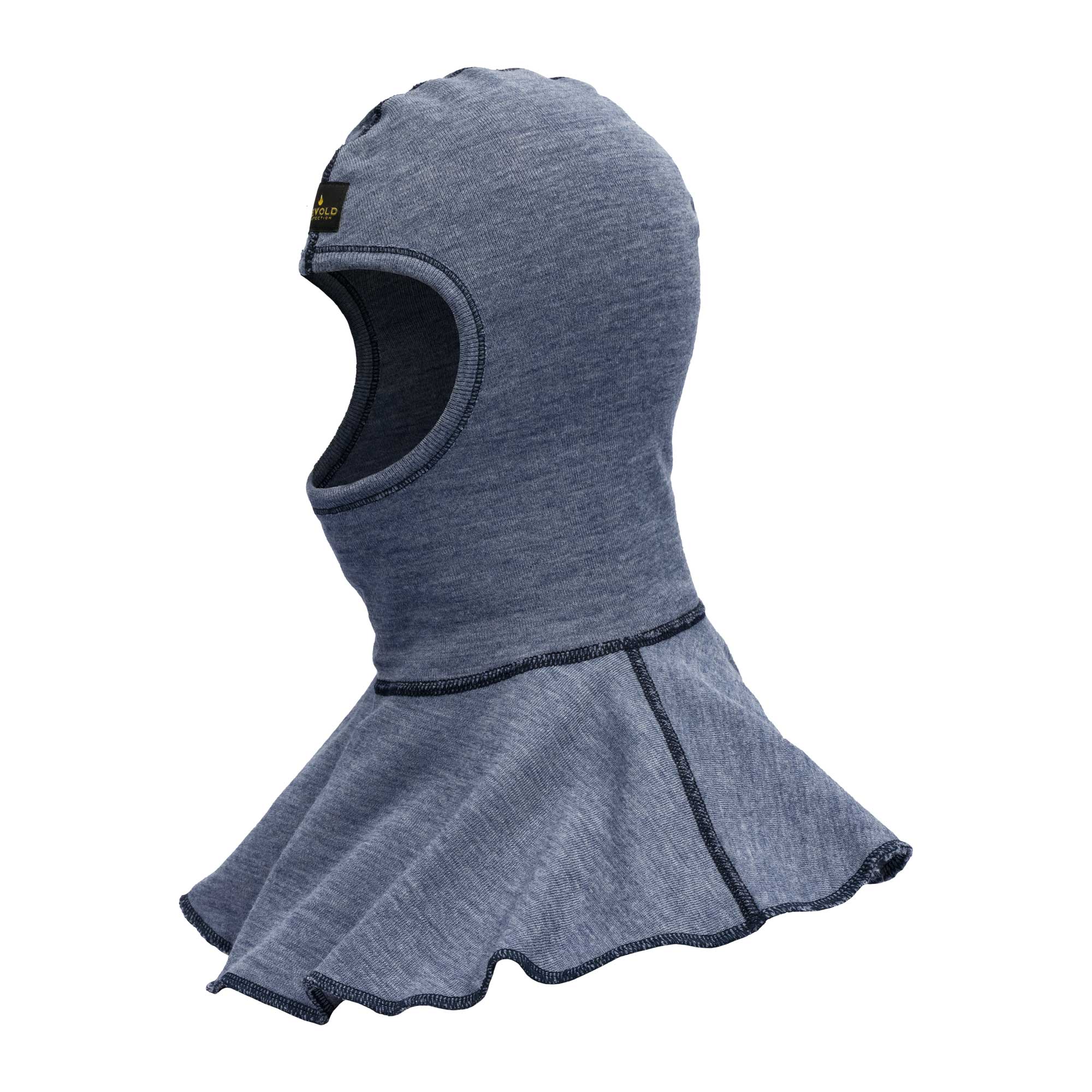 BLUE MELANGE TOTAL HOOD DOUBLE